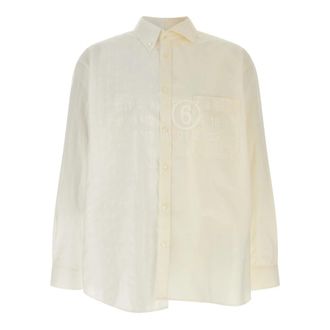 Maison Margiela Numeric Asymmetric Shirt - - Shirts - Herren - Beige - M