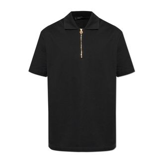 Versace Baumwollpolo - - Tops - Herren - Schwarzk - M