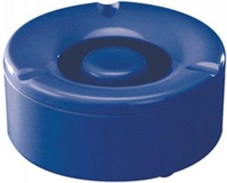 WACA 1810 Windaschenbecher Kunststoffaschenbecher stapelbar und glutfest, Farbe:kobaltblau, Gr&ouml;&szlig;e:Dm 125 mm / 50 mm h
