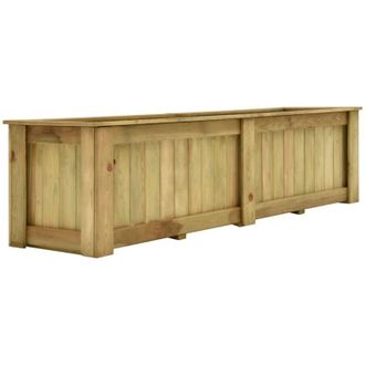 vidaXL Vidaxl - Jardini&egrave;re sur&eacute;lev&eacute;e 196x50x50 cm Bois de pin impr&eacute;gn&eacute;
