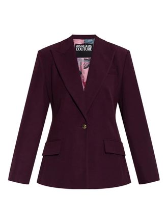 Versace Jeans Couture blazer à lien de resserrage à la taille - Violet