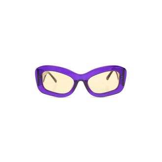 The Attico Femme, Accessoires, Violet, Taille: ONE Size Lunettes de soleil rectangulaires