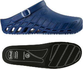 Scholl Clog Evo Blau Antistatische PRO-Einlegesohlen mit Memory Cushion f&uuml;r Clog Evo - Blau/Schwarz