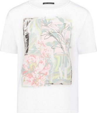 Betty Barclay Kurzarmshirt Damen mit Rippb&uuml;ndchen (1-tlg)