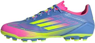 adidas Unisex F50 League AG Fußballschuh Blue Fusion/Lucid Lemon/Lucid Pink 46 2/3