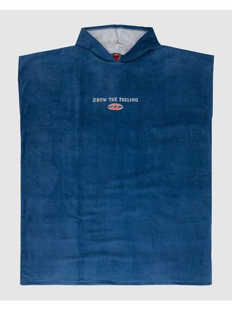Billabong Hooded Poncho de surf bleu