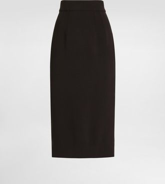 Dolce & Gabbana Schlauchrock Aus Elastischer Wolle - Frau R&ouml;cke Schwarz 40