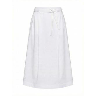 PESERICO Femme, Jupes, Blanc, Taille: 38 FR Midi Skirts