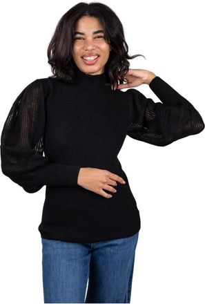 Gran Sasso Femme, Pulls, Noir, Taille: 40 FR Pull Col Roul&eacute;