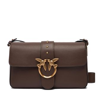 Pinko Handtasche PINKO Love One Mini Slouchy Fl AI 25-26 PLTT 104524 A0QO Braun