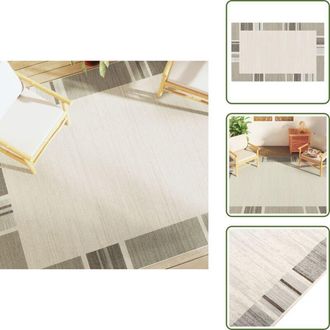 vidaXL The Living Store - Teppich Kurzflor Mehrfarbig 190x300 cm Rutschfest - Weicher Teppich - Polyester Teppich - Kurzflorteppich - Vintage Teppich