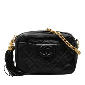 Chanel Sac bandouli&egrave;re matelass&eacute; vintage Pre-owned - Femme - Pre-owned - Noir - Taille: ONE Size