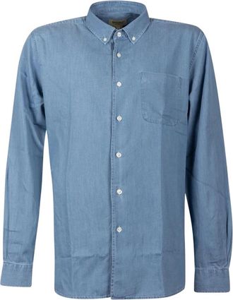 Woolrich Homme, Chemises, Bleu, Taille: XL Casual Chemises