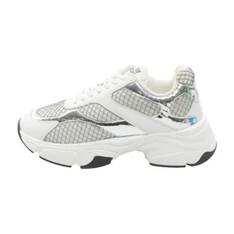 Love Moschino Femme, Chaussures, Blanc, Taille: 40 EU Stardust60 Baskets