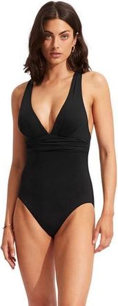 Seafolly Damen Badeanzug Seafolly Collective Cross Back One Piece