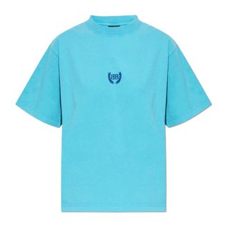 Balenciaga Medium Fit T-Shirt - - Tops - Damen - Blau - L