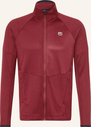 Ortovox Midlayer-Jacke Fleece Light Grid rot