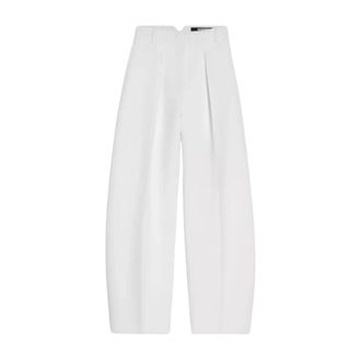 Jacquemus Le Pantalon Ovalo - - Trousers - Damen - Wei&szlig; - 2XS