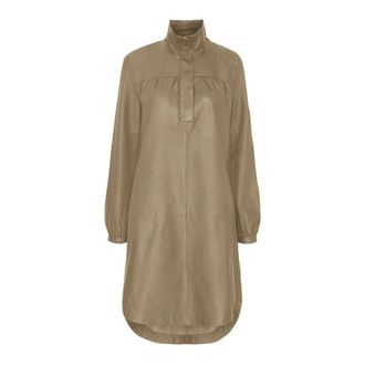 Notyz Polo Dress Skind 11181 - - Dresses - Damen - Beige - S