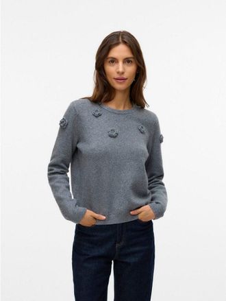 Vero Moda Rundhalspullover VMROSE LS O-NECK PULLOVER BOO