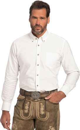 JP1880 Herren Trachtenhemd, Schneeweiß, 3XL EU