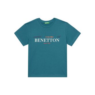 Benetton United Colors Of Benetton T-Shirt 3I1XC10Q4 Blau Regular Fit