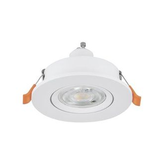 Eglo LED Einbaustrahler Barranco, Deckenspot Wohnzimmer, Deckenstrahler schwenkbar aus Kunststoff in Wei&szlig;, neutralwei&szlig;, inkl. GU10 Leuchtmittel