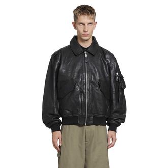 Alpha Industries CWU-36/P Leather UV Loose Bomber Jacket