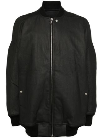 Rick Owens veste bomber à coupe longue - Noir