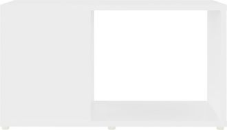 Generic Offene B&uuml;cherregale, Freistehend, Platzsparendes Aufbewahrungsregal aus Holzwerkstoff f&uuml;r B&uuml;cher, Dekoration und Medien (Wei&szlig;)