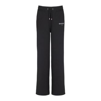 Balmain Femme, Pantalons, Noir, Taille: 40 FR Pantalon sportswear en jersey