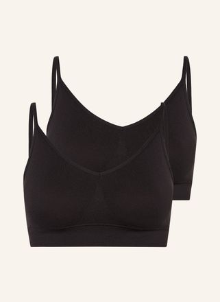 Jockey 2er-Pack Bustiers schwarz