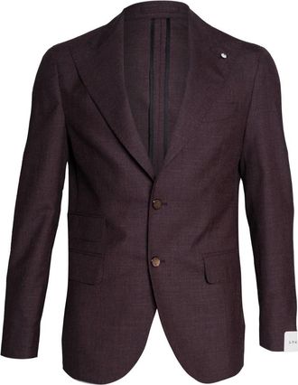 L.B.M. 1911 L.b.m. 1911, Homme, Costumes, Rouge, Taille: XL Costume crois&eacute; &agrave; deux boutons