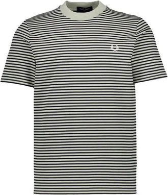 Fred Perry Herren T-Shirt gr&uuml;n gestreift