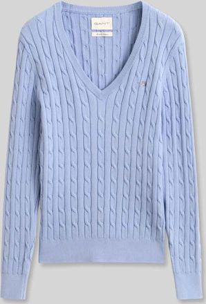 GANT Regular Fit Pullover aus Baumwoll-Mix mit Logo-Stitching