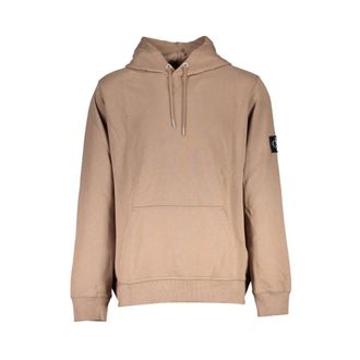 Calvin Klein Embroidered Logo Hoodie - - Sweatshirts & Hoodies - Herren - Braun - XL