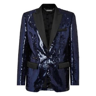 Philipp Plein Blazer Lord Fit - - Jackets - Herren - Blau - M