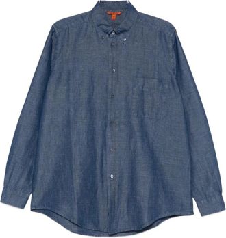 Barena Homme, Chemises, Bleu, Taille: S Camicia bottoni