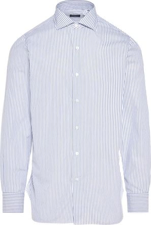 Finamore Homme, Chemises, Bleu, Taille: 4XL Chemise Habill&eacute;e &agrave; Rayures