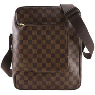 Louis Vuitton Pre-owned Olaf MM Damier Canvas Schultertasche - - Pre-owned - Damen - Braun - ONE SIZE