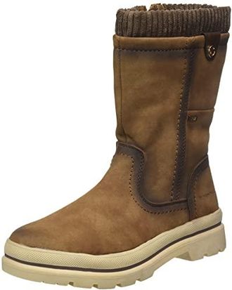 Tom Tailor Femme 4294609 Botte mi-Mollet, Cognac, 38 EU