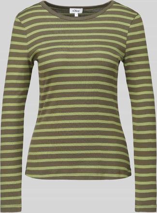 s.Oliver Red Label Longsleeve mit abgerundetem Saum