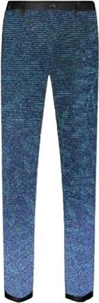 Generic Pantalon de danse disco pour homme - Jambe droite - Brillant - Pantalon de bo&icirc;te de nuit pour homme, bleu, 3XL