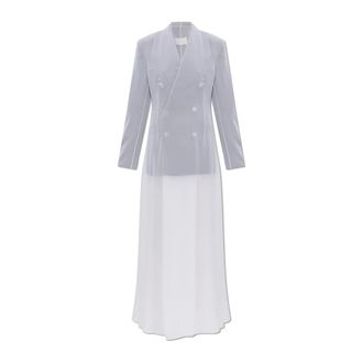 Maison Margiela Kleid aus kombinierten Stoffen - - Dresses - Damen - Grau - XS