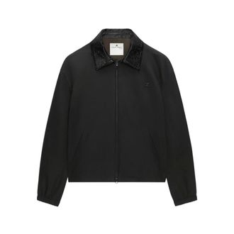 Courr&egrave;ges Damen, Jacken, Schwarzk, SGr&ouml;&szlig;e