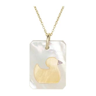 Aliita Cameo Perla Patito Halskette - - Accessories - Damen - Gelb - ONE SIZE