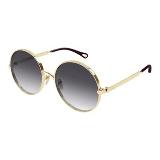 Chlo&eacute; Femme, Accessoires, Jaune, Taille: 59 MM Round Lunettes de soleil