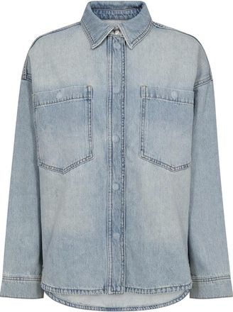 Mos Mosh MOS Mosh, Femme, Blouses et Chemises, Bleu, Taille: 38 FR MMNatalie Denim Shirt