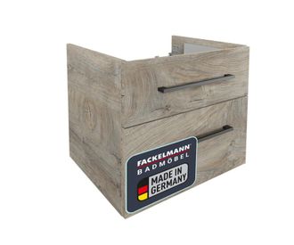 Fackelmann Waschtischunterschrank Oxford/Badschrank mit Soft-Close-System/Ma&szlig;e (B x H x T): ca. 60 x 50,9 x 48,8 cm/hochwertiger Schrank f&uuml;rs Bad mit 2 Schublade