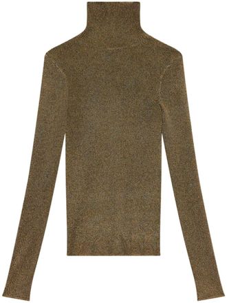 Isabel Marant Jaelis Pullover im Metallic-Look - Gr&uuml;n